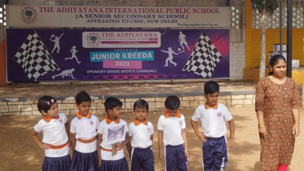 Adorable KG students - The Adhyayana International Public School