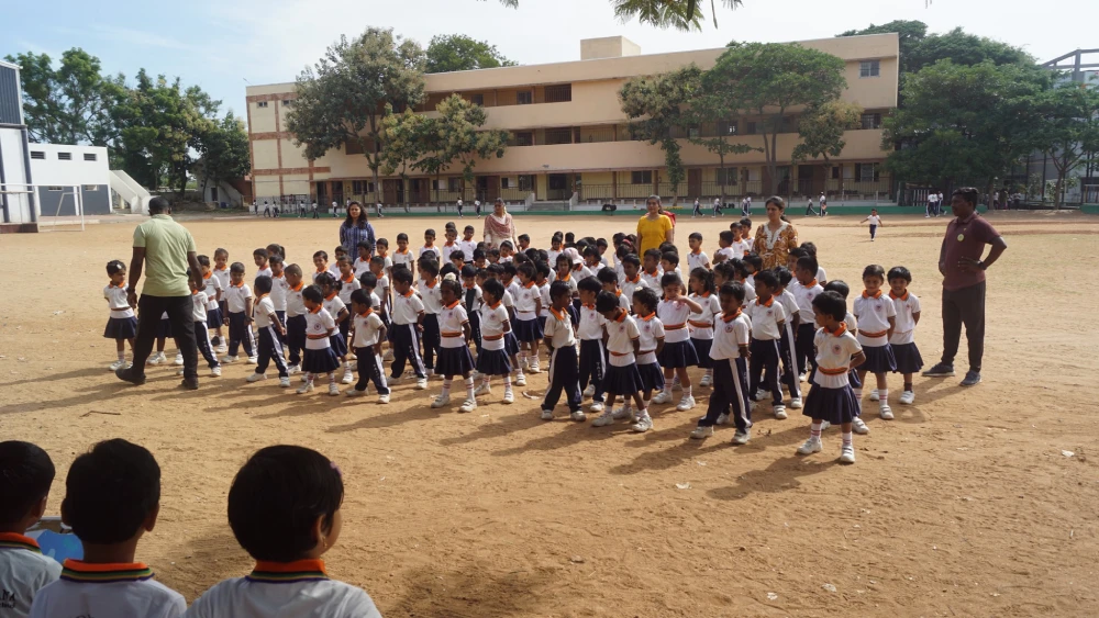 Adorable KG students - The Adhyayana International Public School