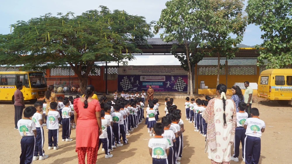 Adorable KG students - The Adhyayana International Public School