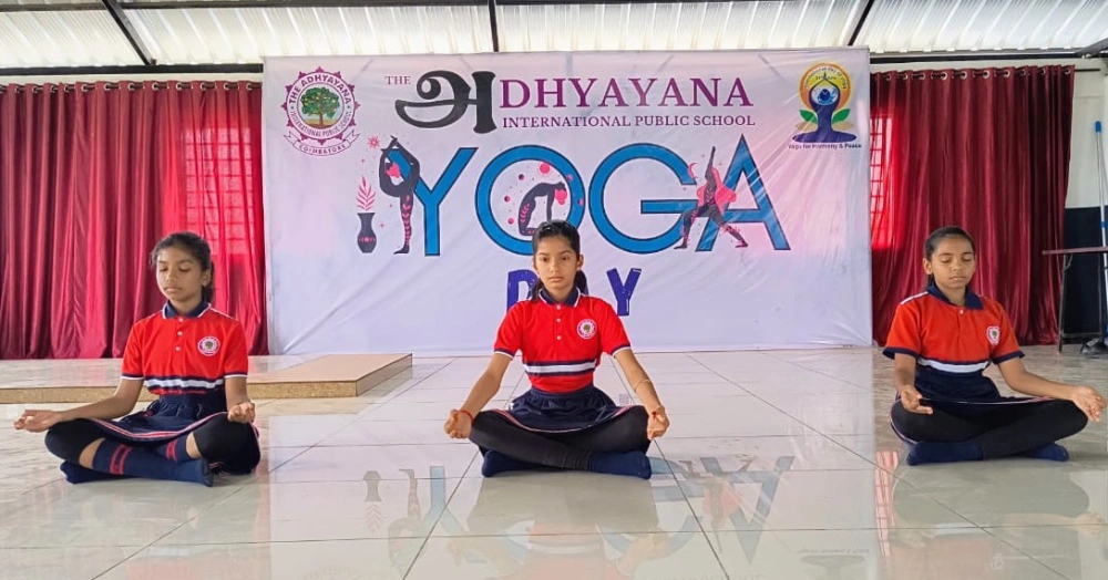 11th International Yoga Day - The Adhyayana International Public School